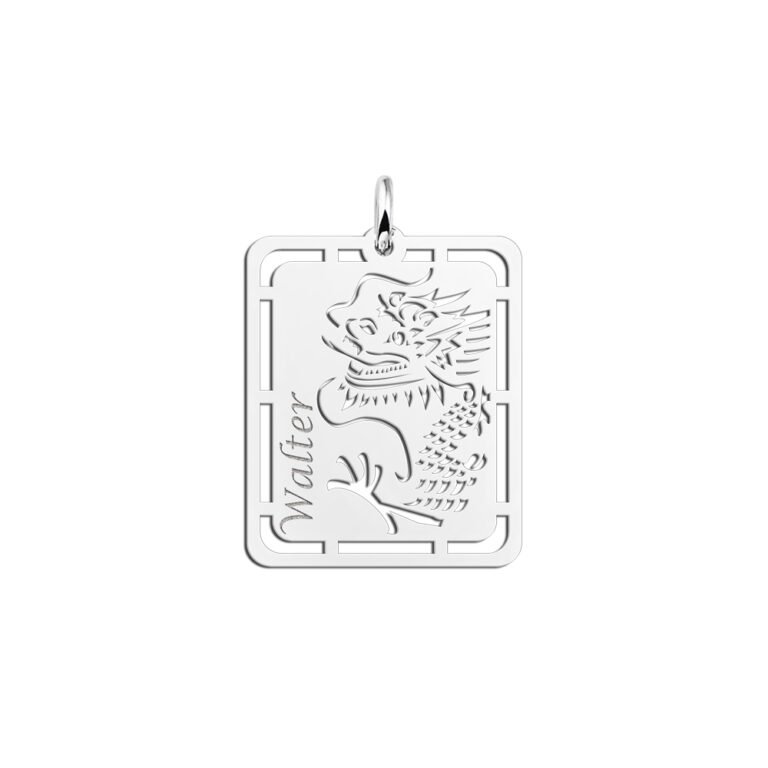 Zilveren hanger Chinese draak graveren met naam - Names4ever - Juwelier ...